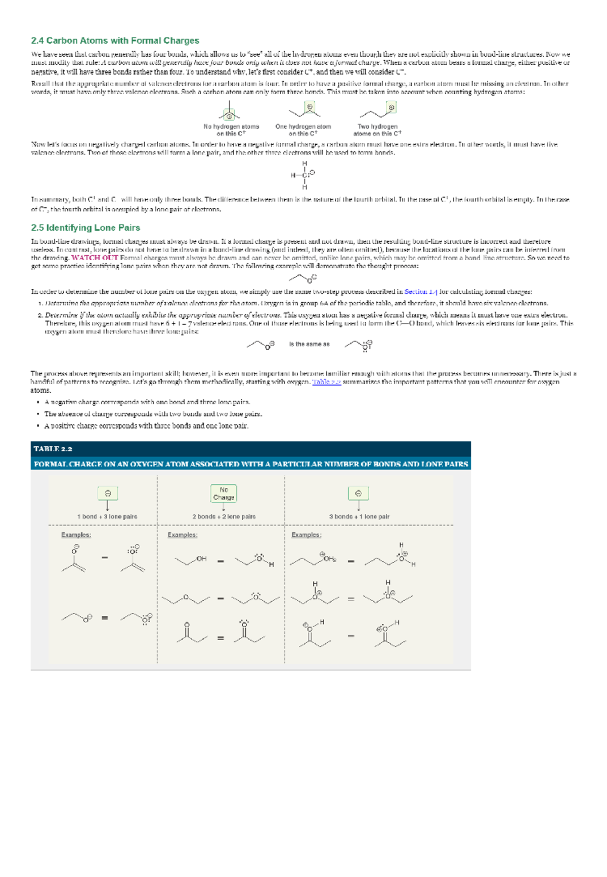 Reading - Formal Charges and Lone Pairs - 2 Carbon Atoms with Formal ...
