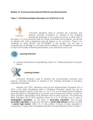 Module 9- Implementing a Curriculum Daily in the Classroom - LESSON 2 – IMPLEMENTING A ...