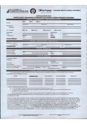 OFW Information Sheet - Notes - ISO Form Code FM-POEA-03-LB- Copy 1 ...