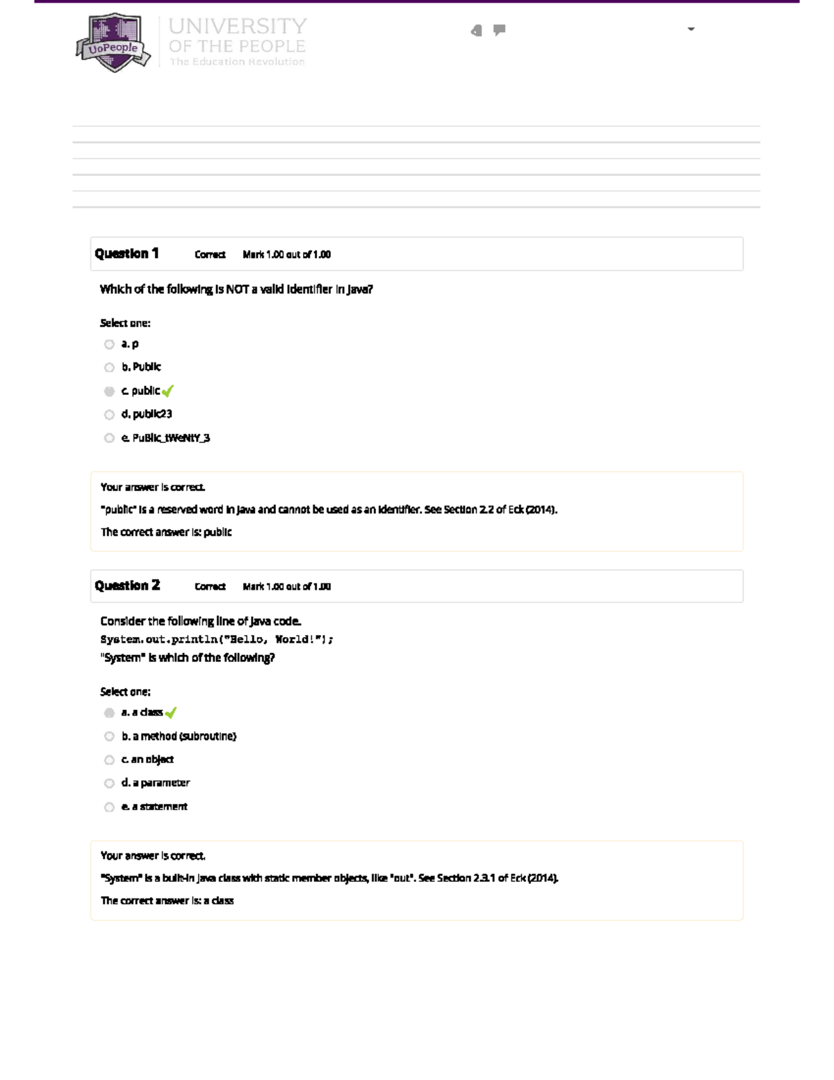 Qui1 page1 - quiz - CS 1102 - Studocu