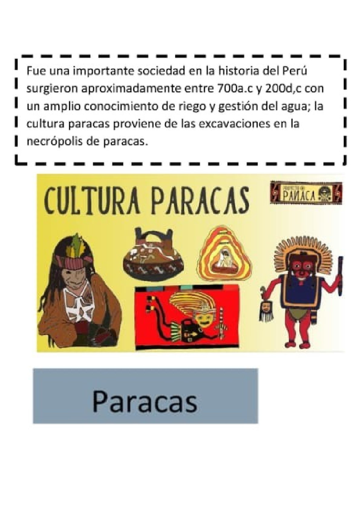 Culturas preincas - sada - Fue una importante sociedad en la historia ...