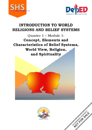 Iwrbs Module 5 - world religion - Quarter 1 – Module 5: Christianity Introduction to World ...