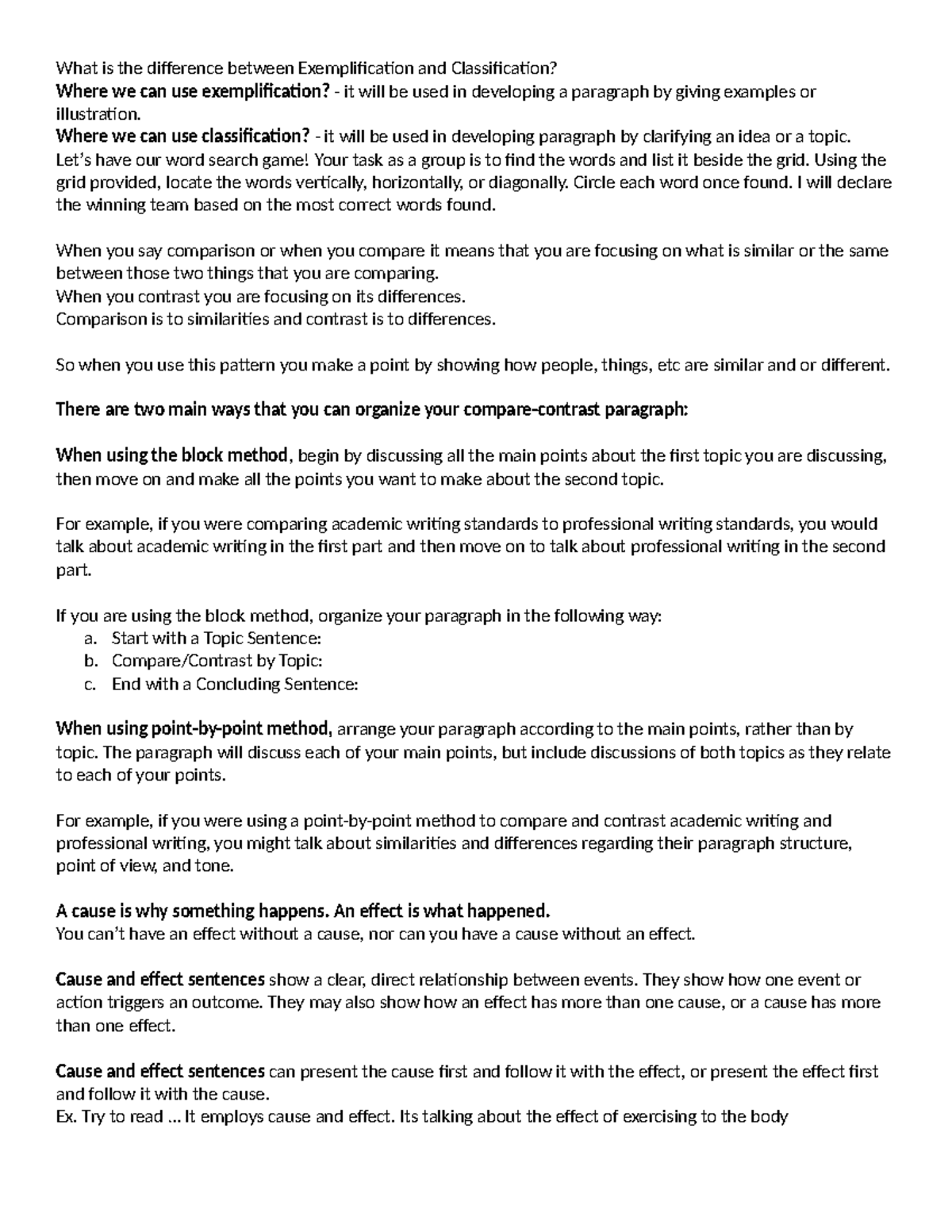 Draaaaft - What is the difference between Exemplification and ...