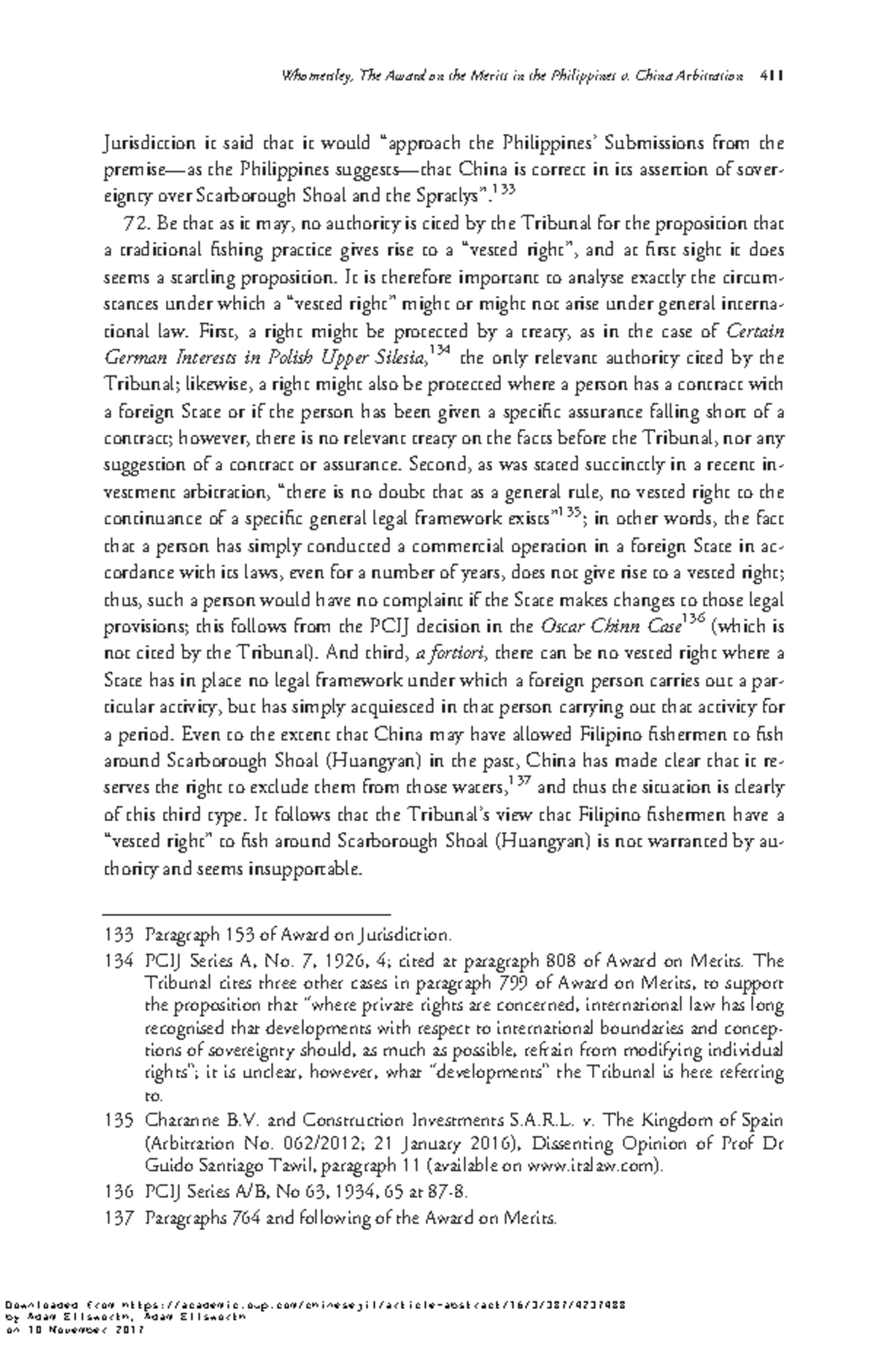 Case of Philippines and China-13 - Jurisdiction it said that it would ...