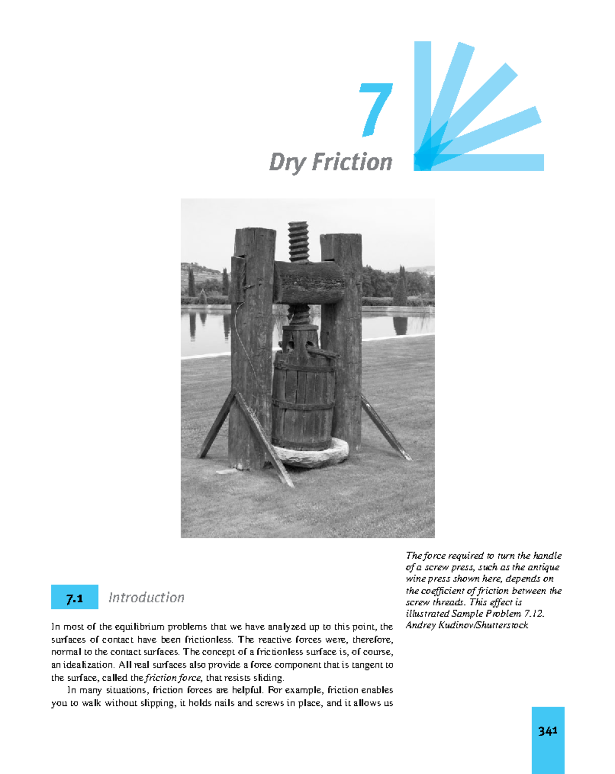 CHAP 4 Friction st - cool - 7 Dry Friction ####### The force required ...