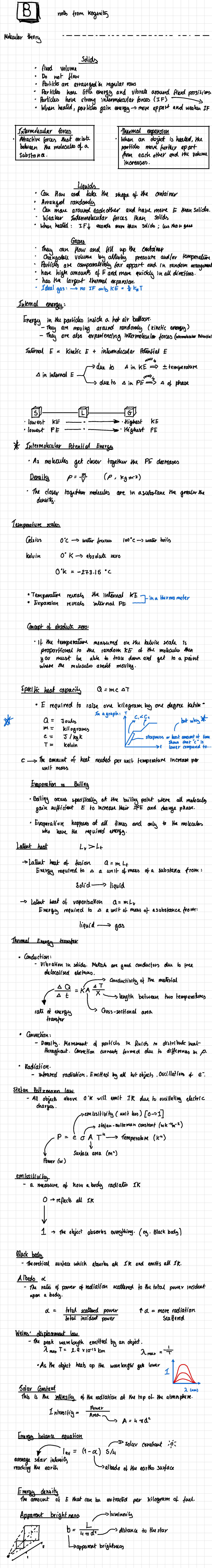 IB Physics HL thermal concepts - Studocu