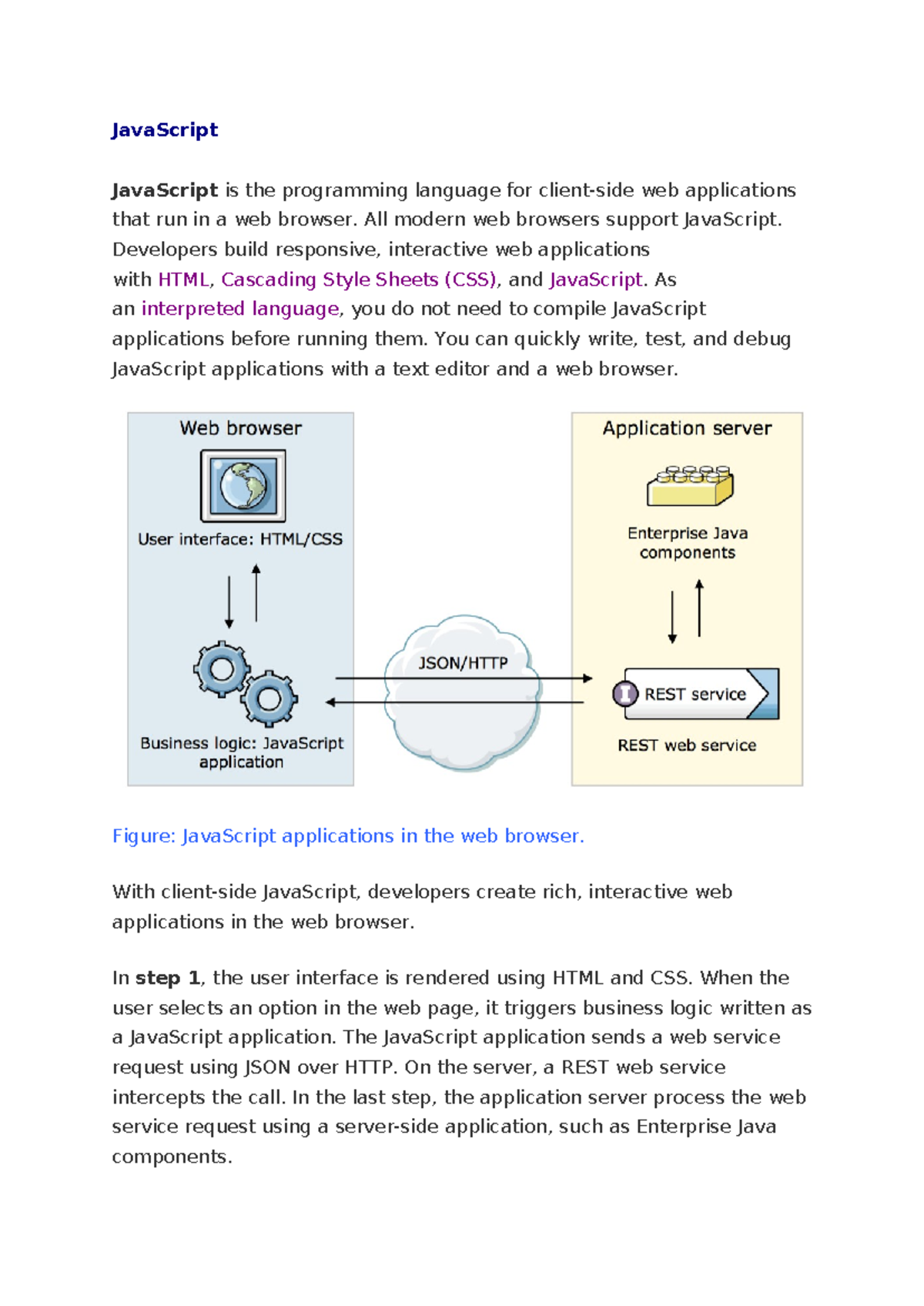 Java Script - JavaScript JavaScript is the programming language for ...
