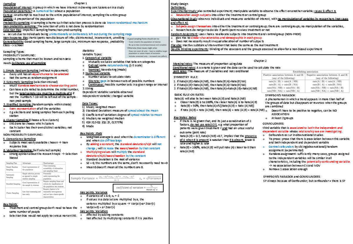 GEA1000 Cheat Sheet - Chapter 2 Marginal rates: The measure of ...