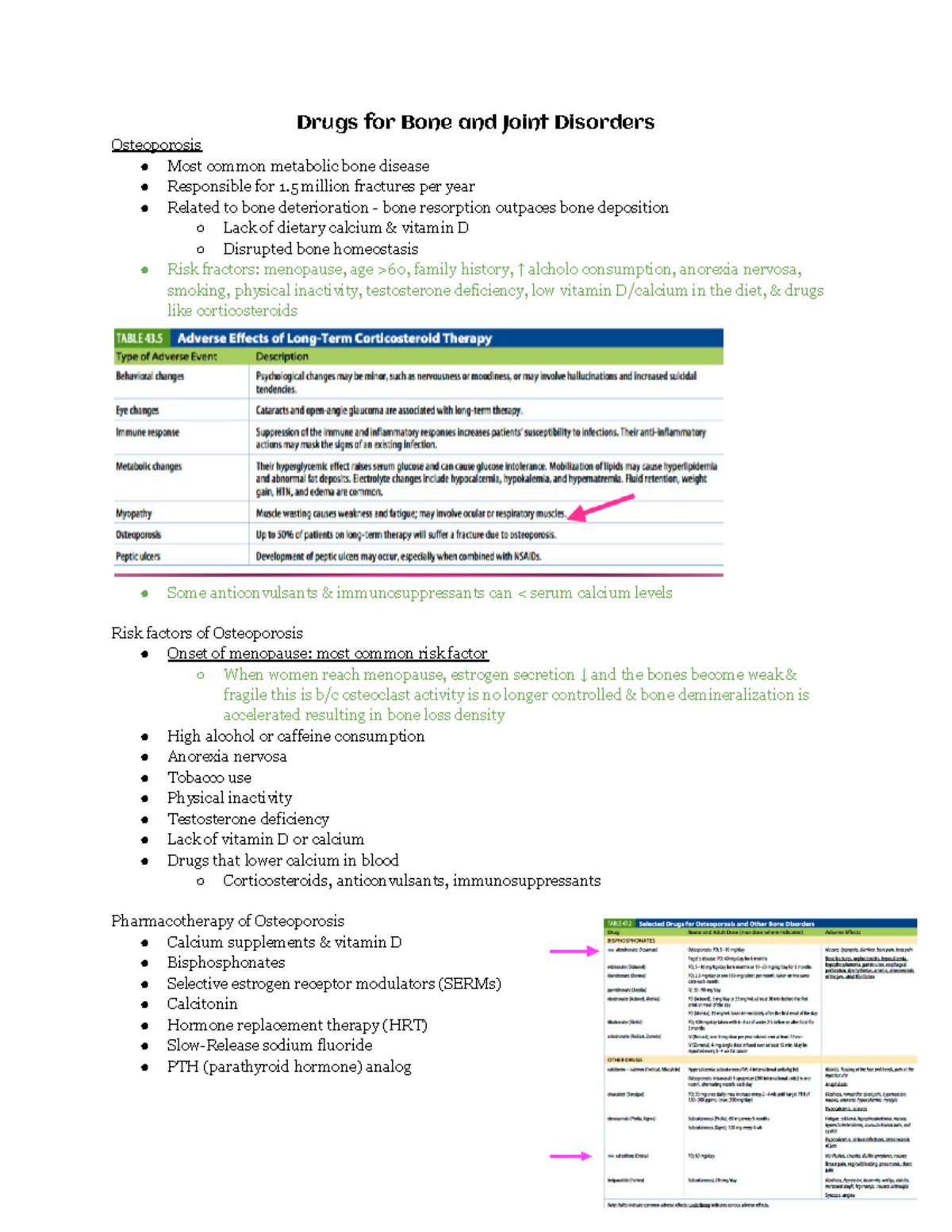 Drugs for Bone and Joint Disorders - Drugs for Bone and Joint Disorders ...