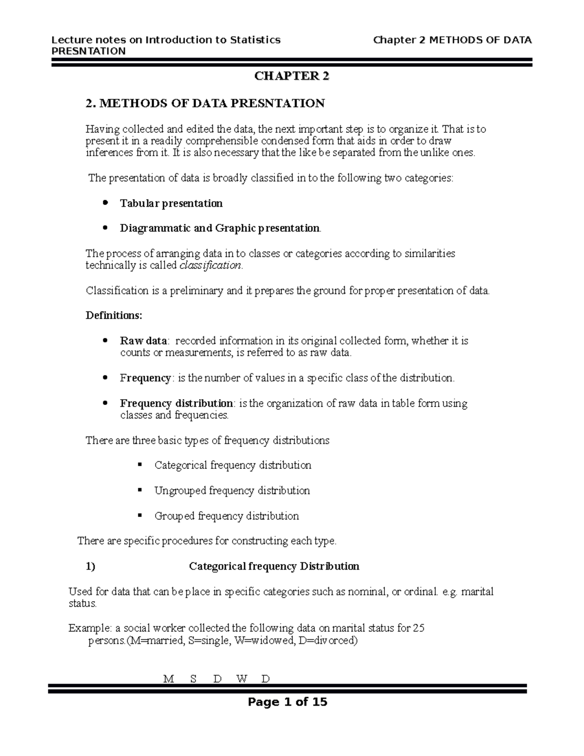 Chapter-2-Methods of Data Presentation - Copy - PRESNTATION PRESNTATION ...
