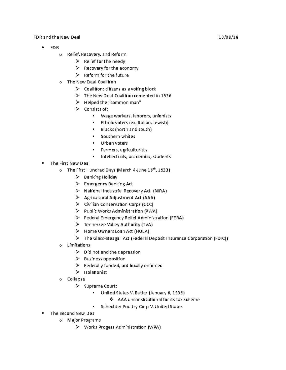 FDR and the New Deal - FDR and the New Deal FDR Relief, Recovery, and ...