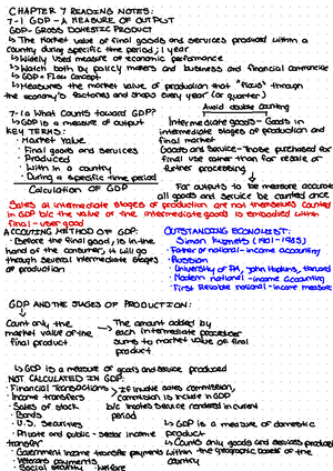 Macroeconomic Principles Notebook 3 - CHAPTERI CHAPTERNOTES: 9-I ...