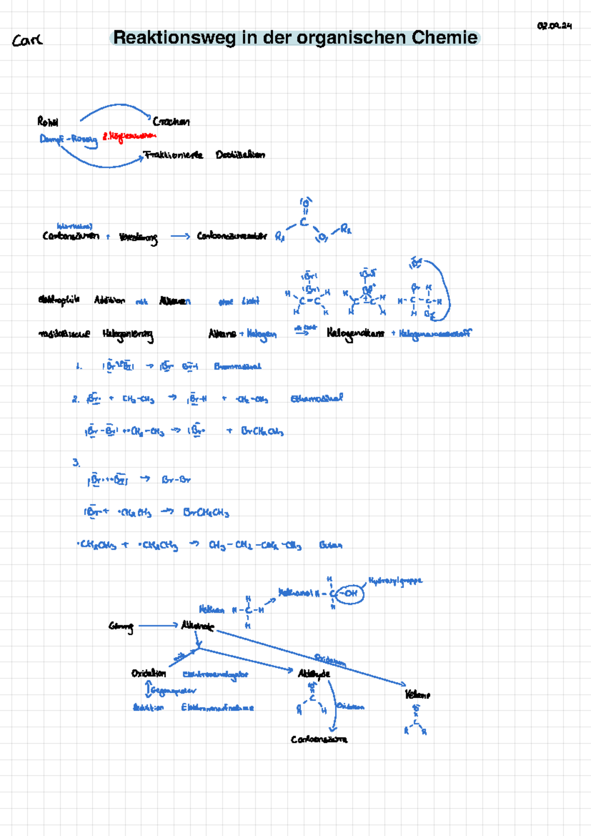 Reaktionsweg in der organischen Chemie - Reaktionsweg in der ...