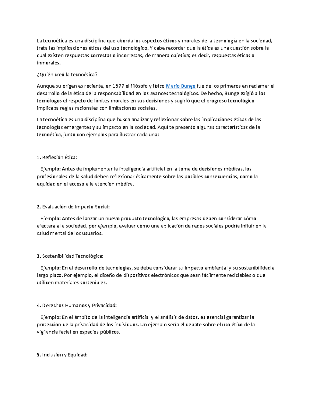 La tecnoetica - ES UN APUNTE DEL TEMA SOBRE LA ETICA - La tecnoética es ...