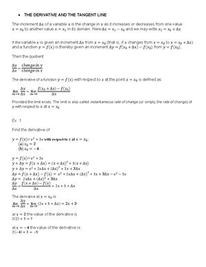 Derivative OF Hyperbolic Functions - • DERIVATIVE OF HYPERBOLIC ...