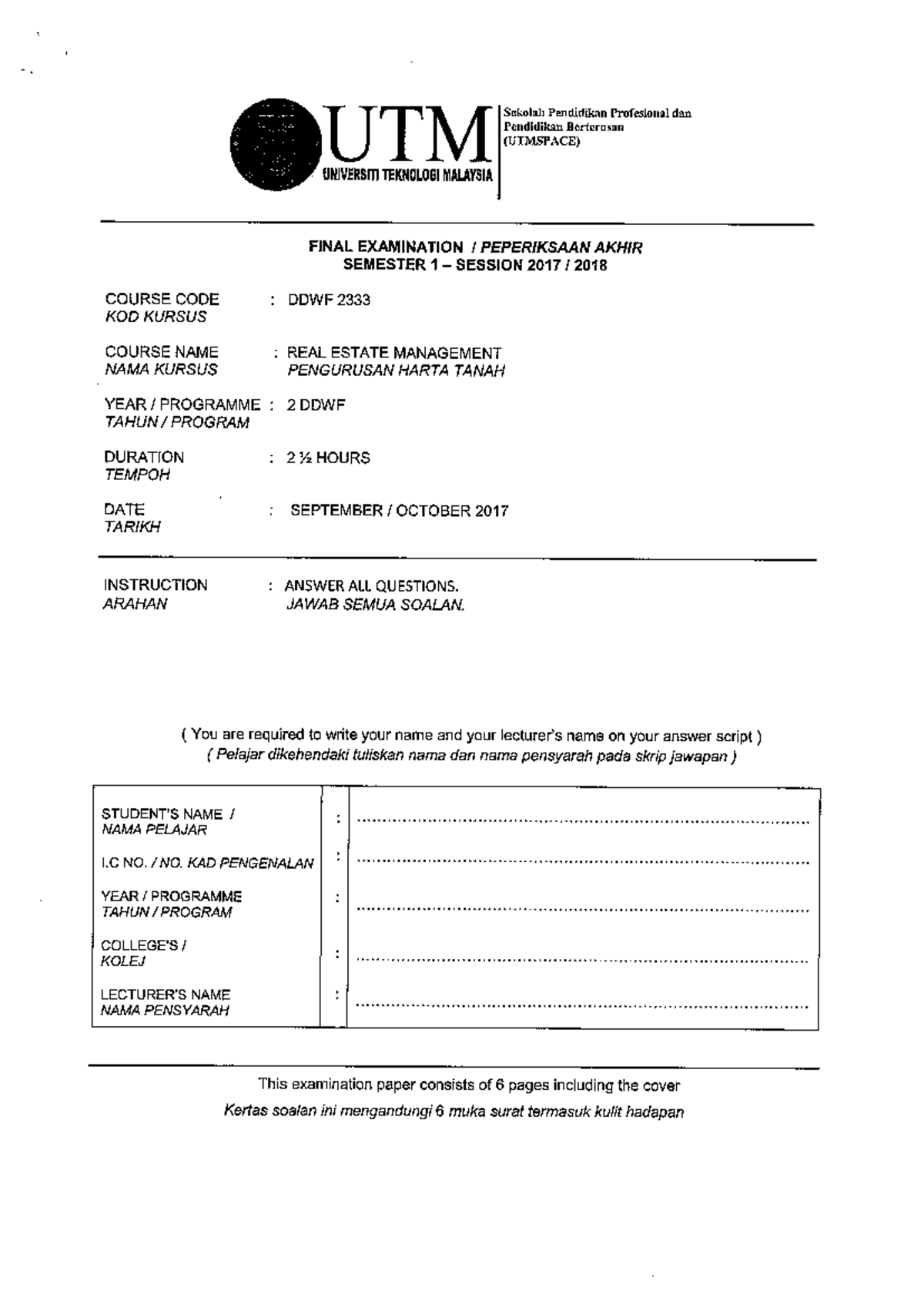 Full Text - notes - Property Management - Studocu