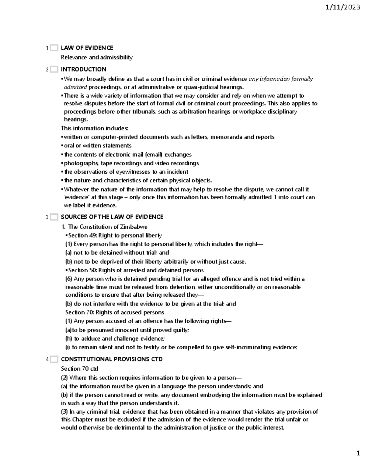 Law of evidence presentation - LAW OF EVIDENCE Relevance and ...