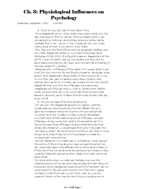 Ch. 1 The Study of the History of Psychology - Altered and Hidden ...