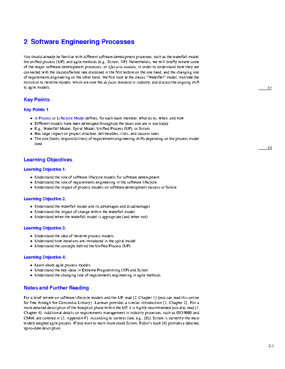 Notes 02 - This is a summary of lecture 2. - 2 Software Engineering ...