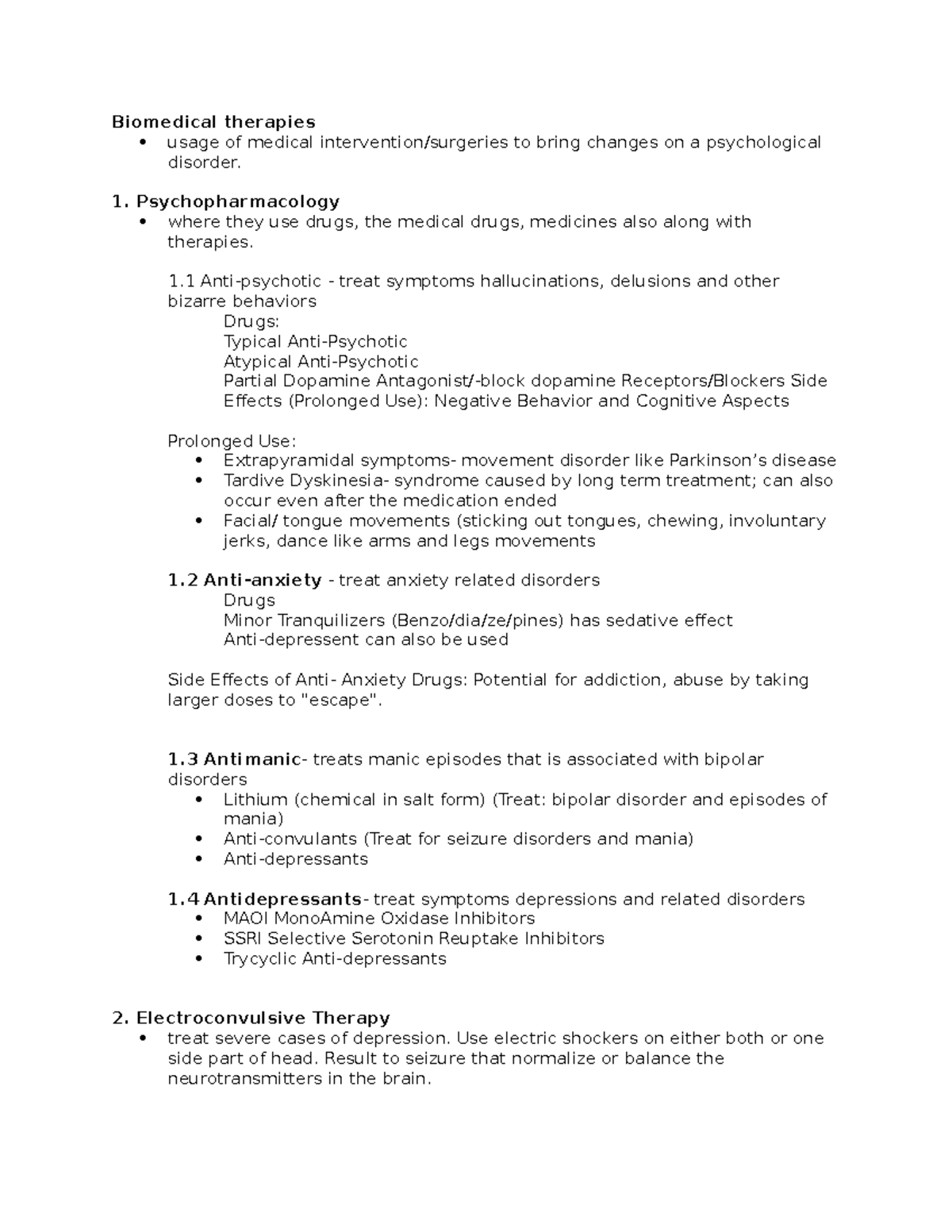 Biomedical therapies and its types - Biomedical therapies usage of ...
