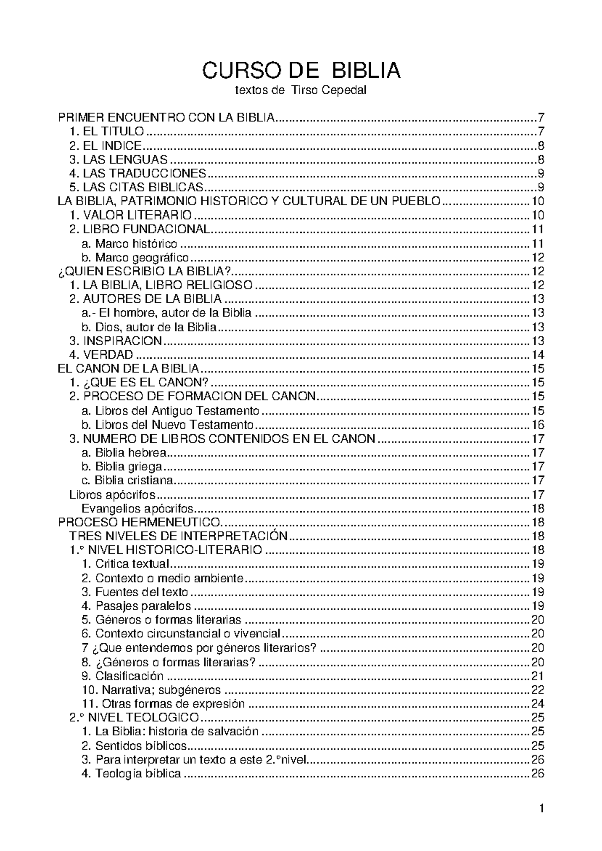 Curso de BIblia Modulo 3 Antiguo Testamento - CURSO DE BIBLIA PRIMER ...