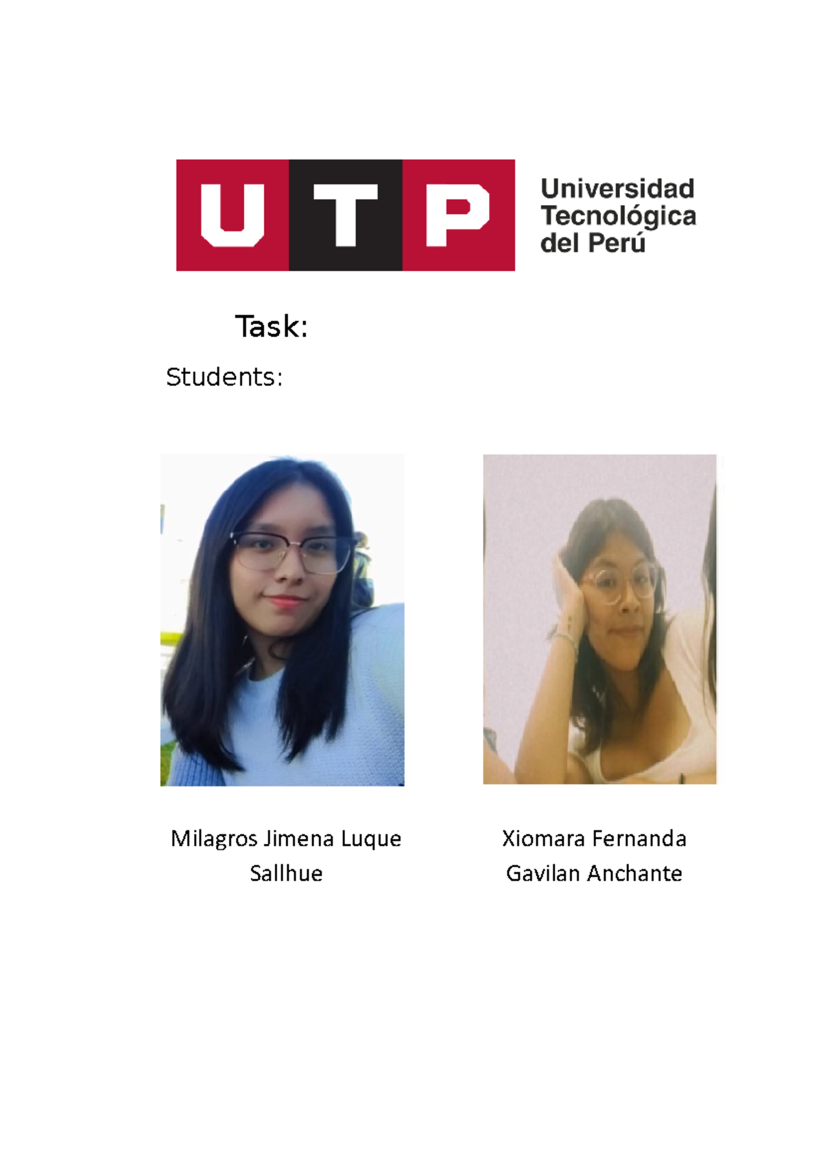 Disney - DEDW - Task: Students: Xiomara Fernanda Gavilan Anchante ...