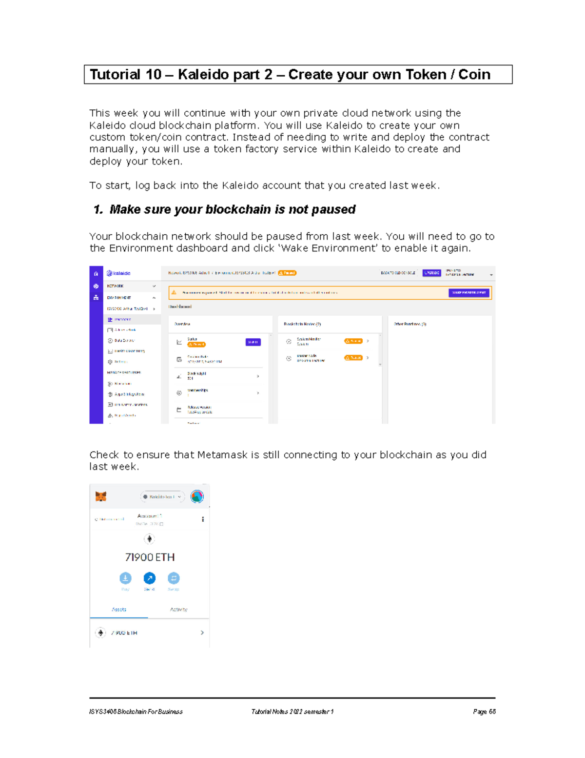 Isys3408 Tutorial 10 2022a - Tutorial 10 ñ Kaleido part 2 ñ Create your ...