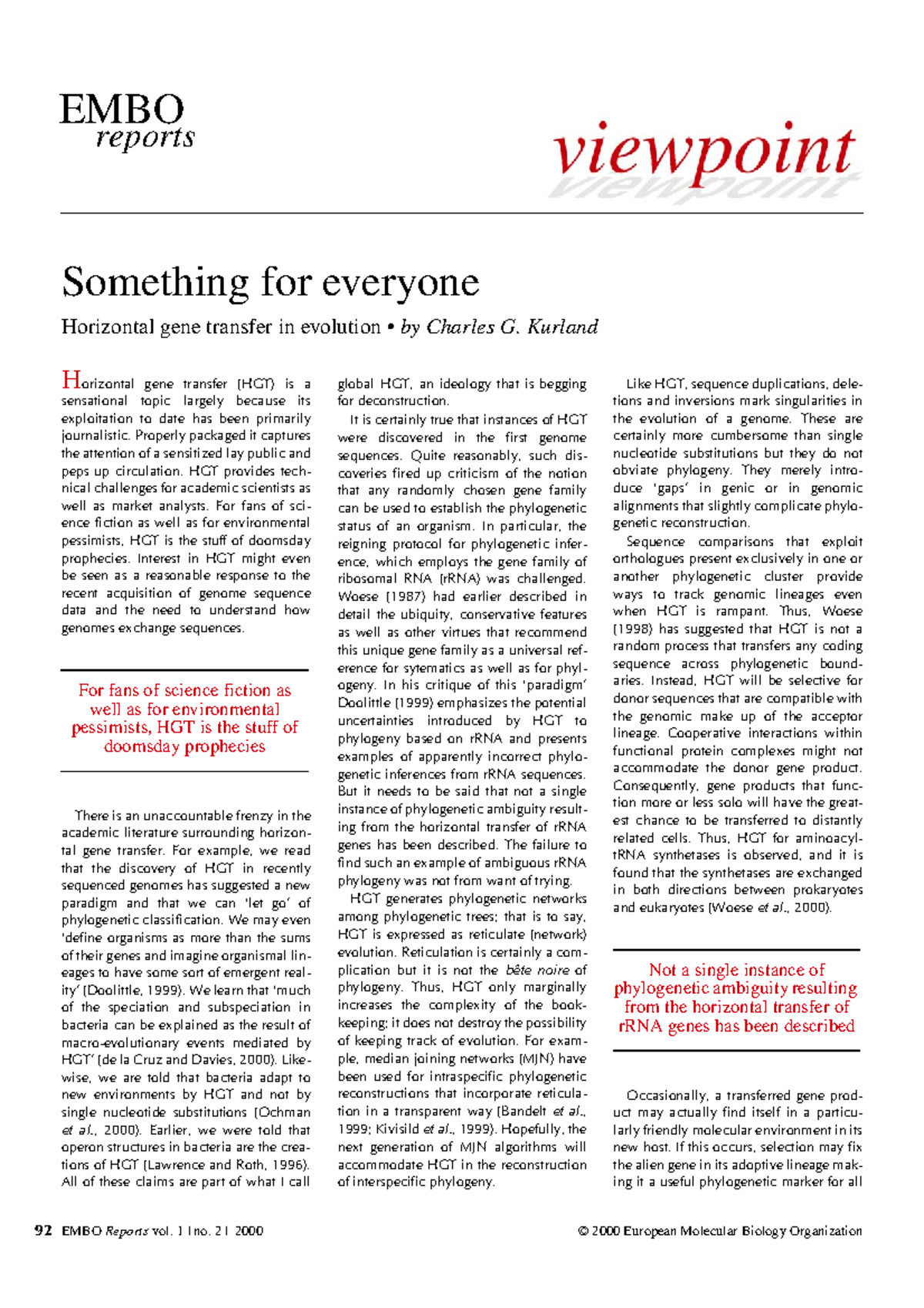 Embo-reports kvd042 - a in-depth insight on how to understand the ...