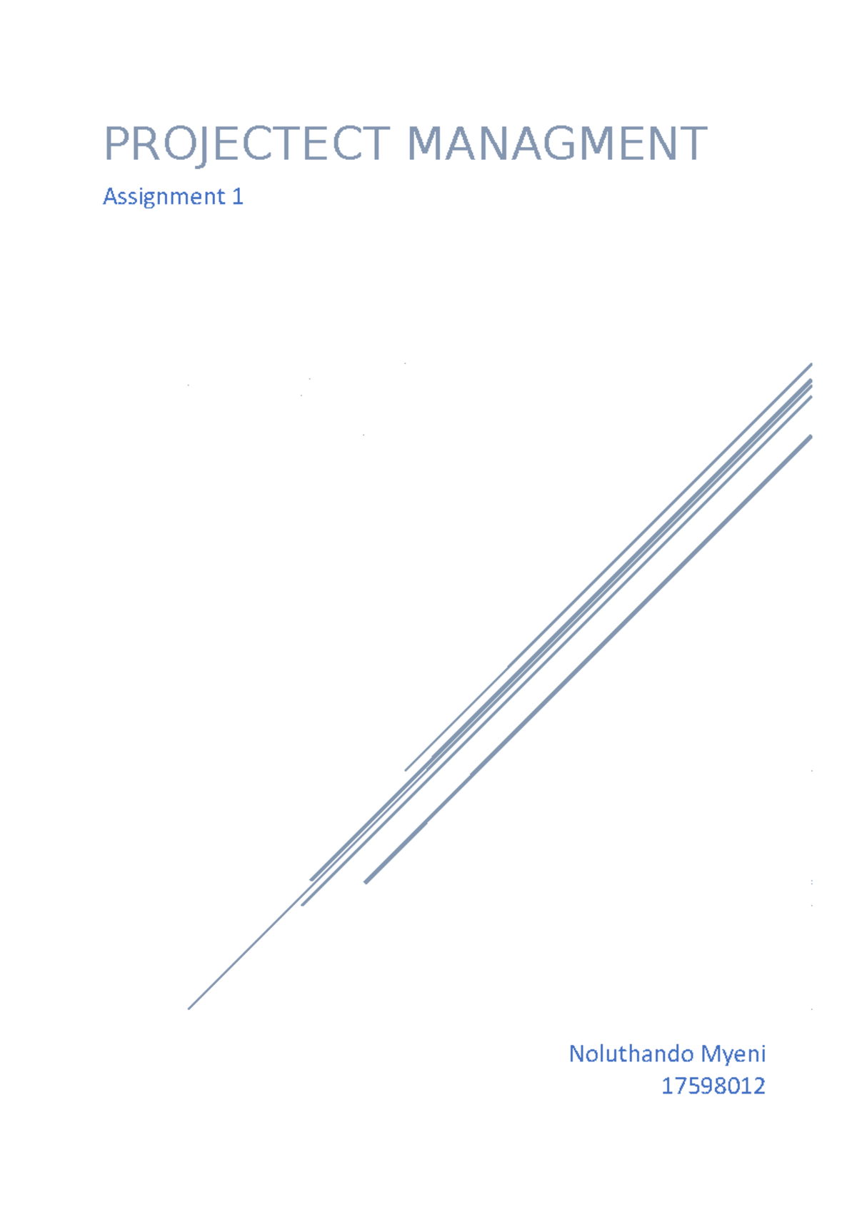 Project mangement assigment - INPM5210 - Studocu