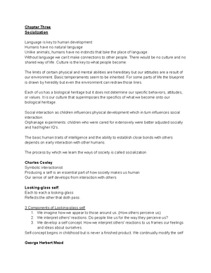 Sociology Chapter 9 Textbook Notes - Chapter 9 Global Stratification ...