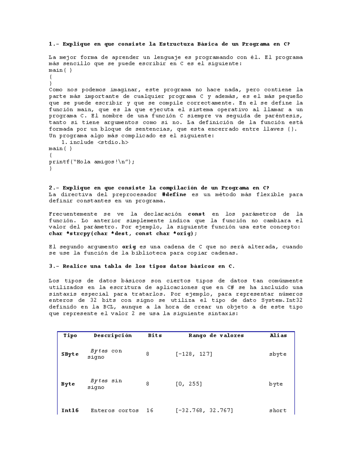 Daniel Yépez - Borrador - 1.- Explique en que consiste la Estructura ...