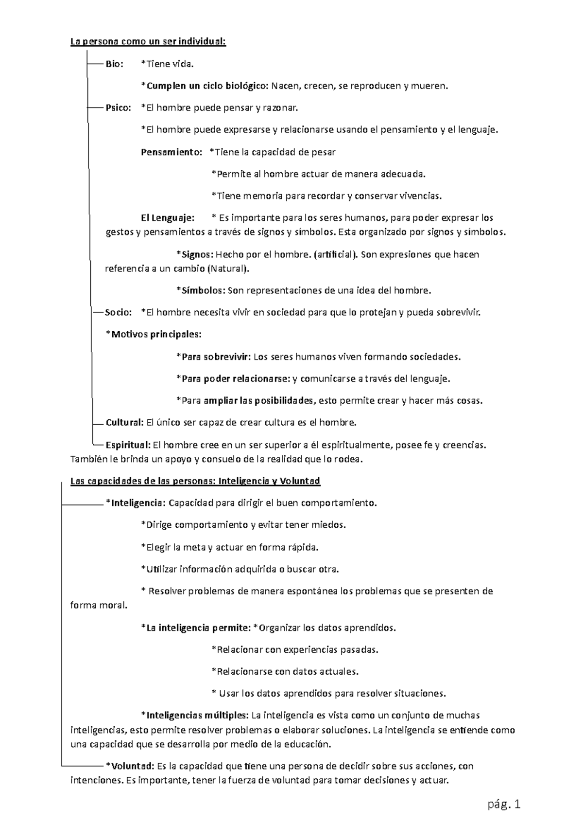 La persona- ciudadania 1 - pág. 1 La persona como un ser individual ...