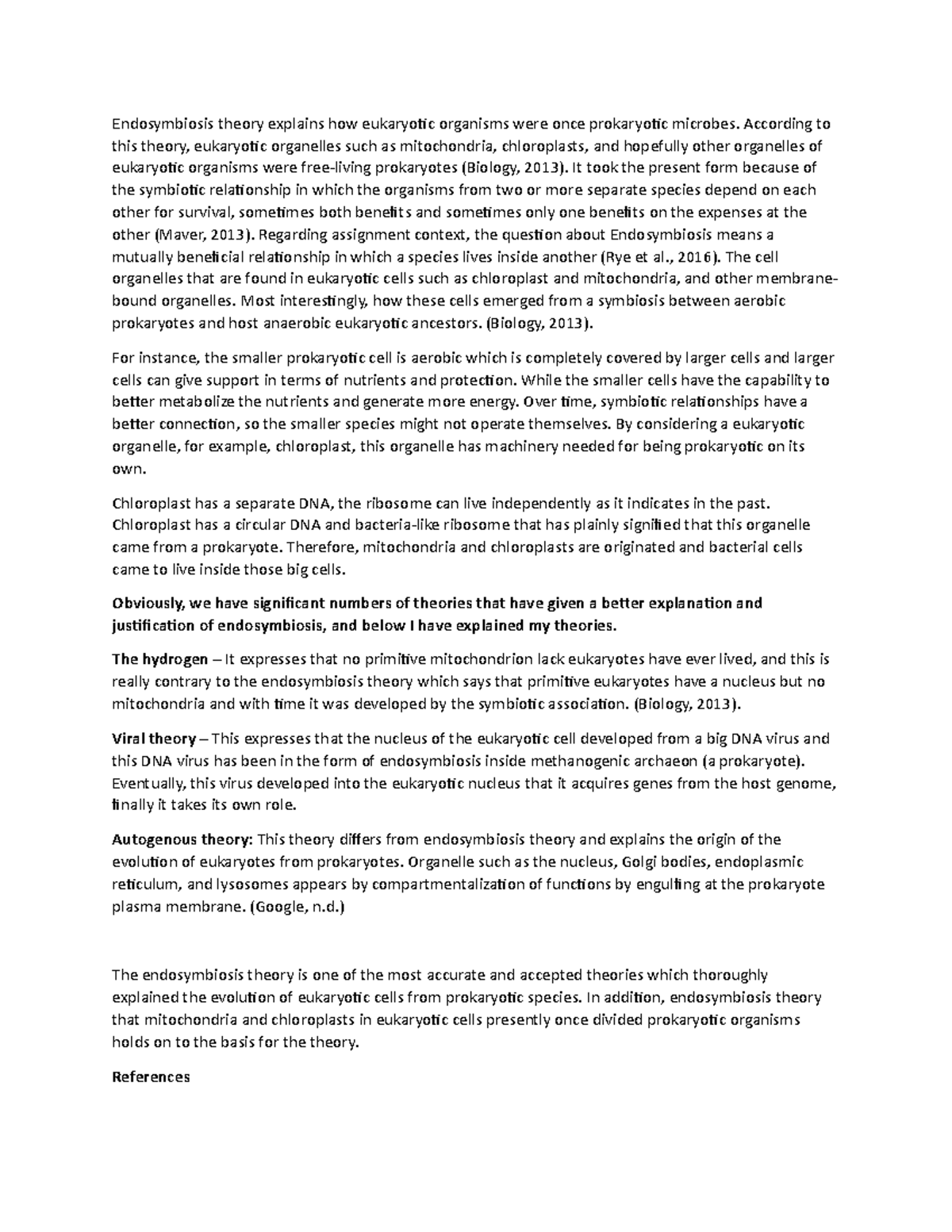 BIOL 1122 Discussion Forum UNIT 3 - BIOL 1122 - UoPeople - Studocu