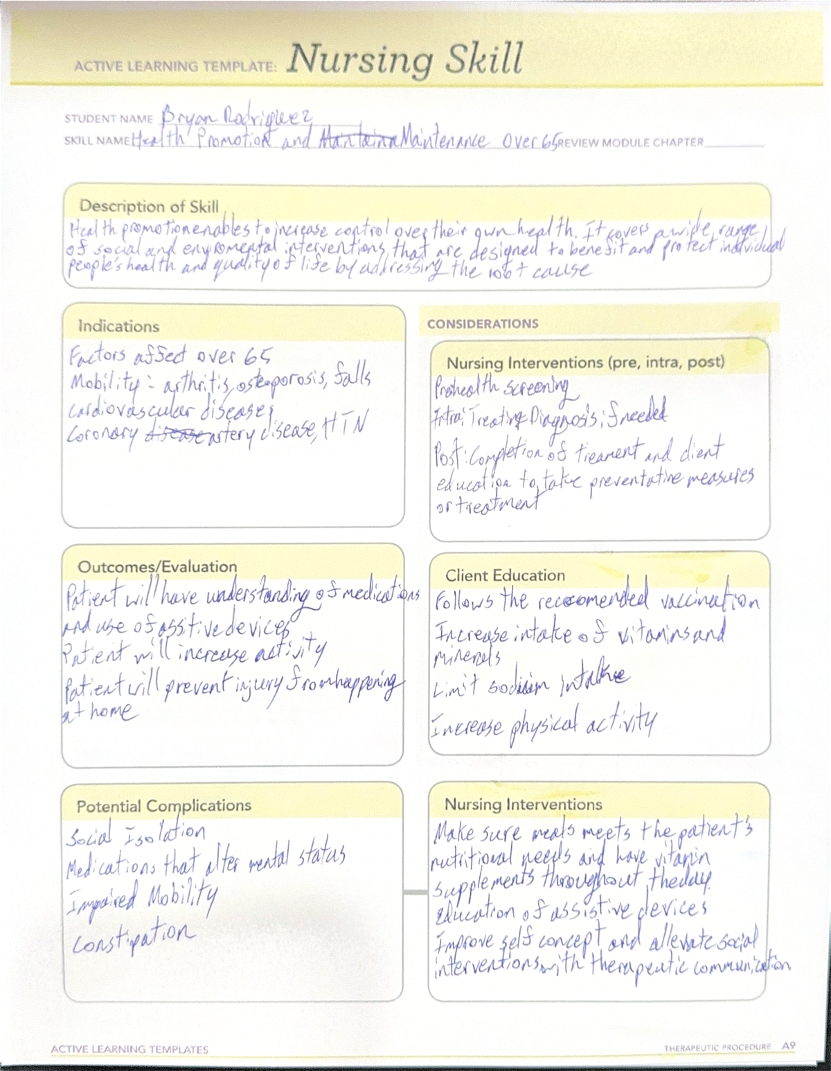 Community Ati Templates A - ACTIVE LEARNING TEMPLATE: Nursing Skill ...