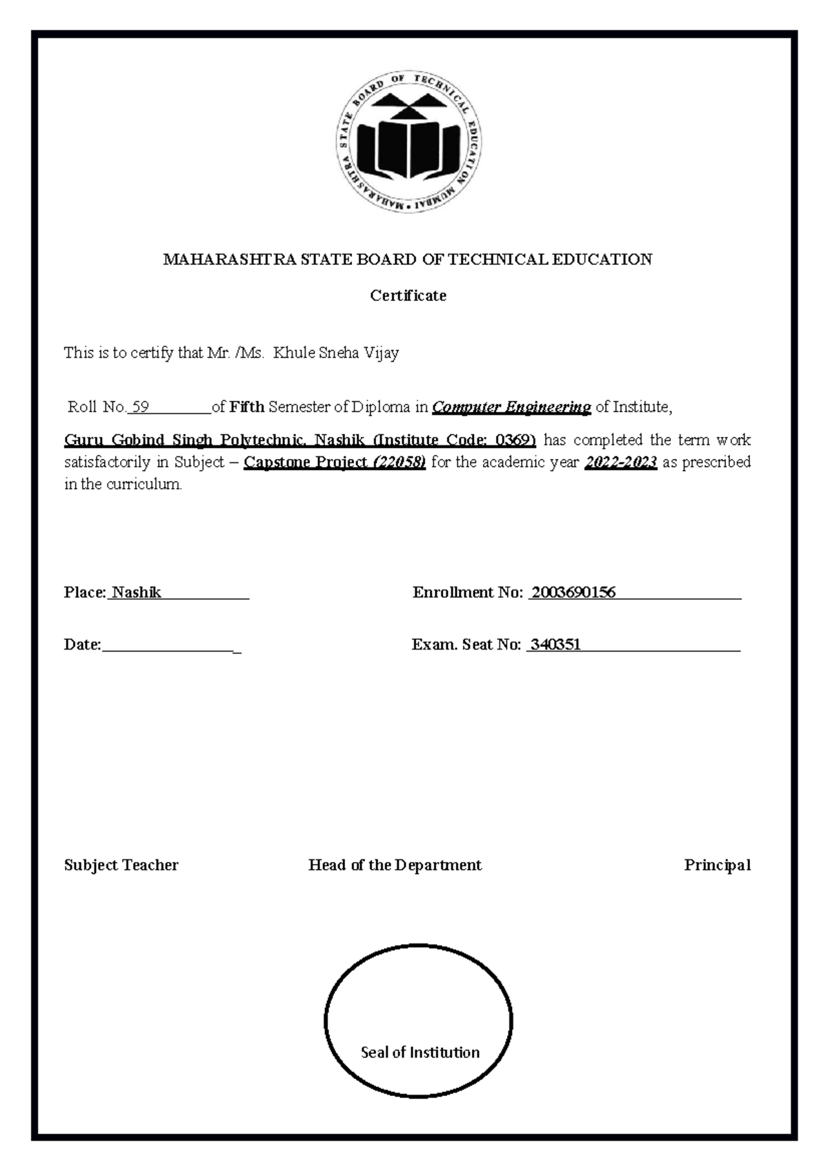 PBK CPP File Format (Autosaved) (1) - Seal of Institution MAHARASHTRA ...