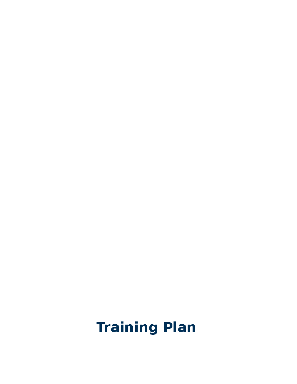 Training And Development Training Plan C235 - Training Plan Statement ...