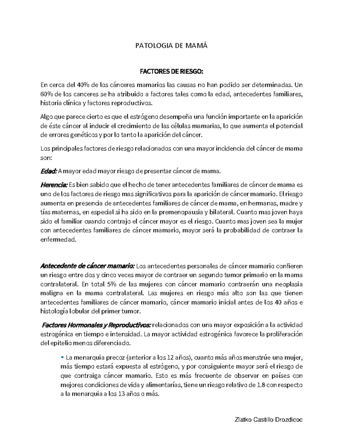 Patologia DE MAMA( Zlatko) - Warning: TT: undefined function: 32 Warning: Popup annotation has a ...