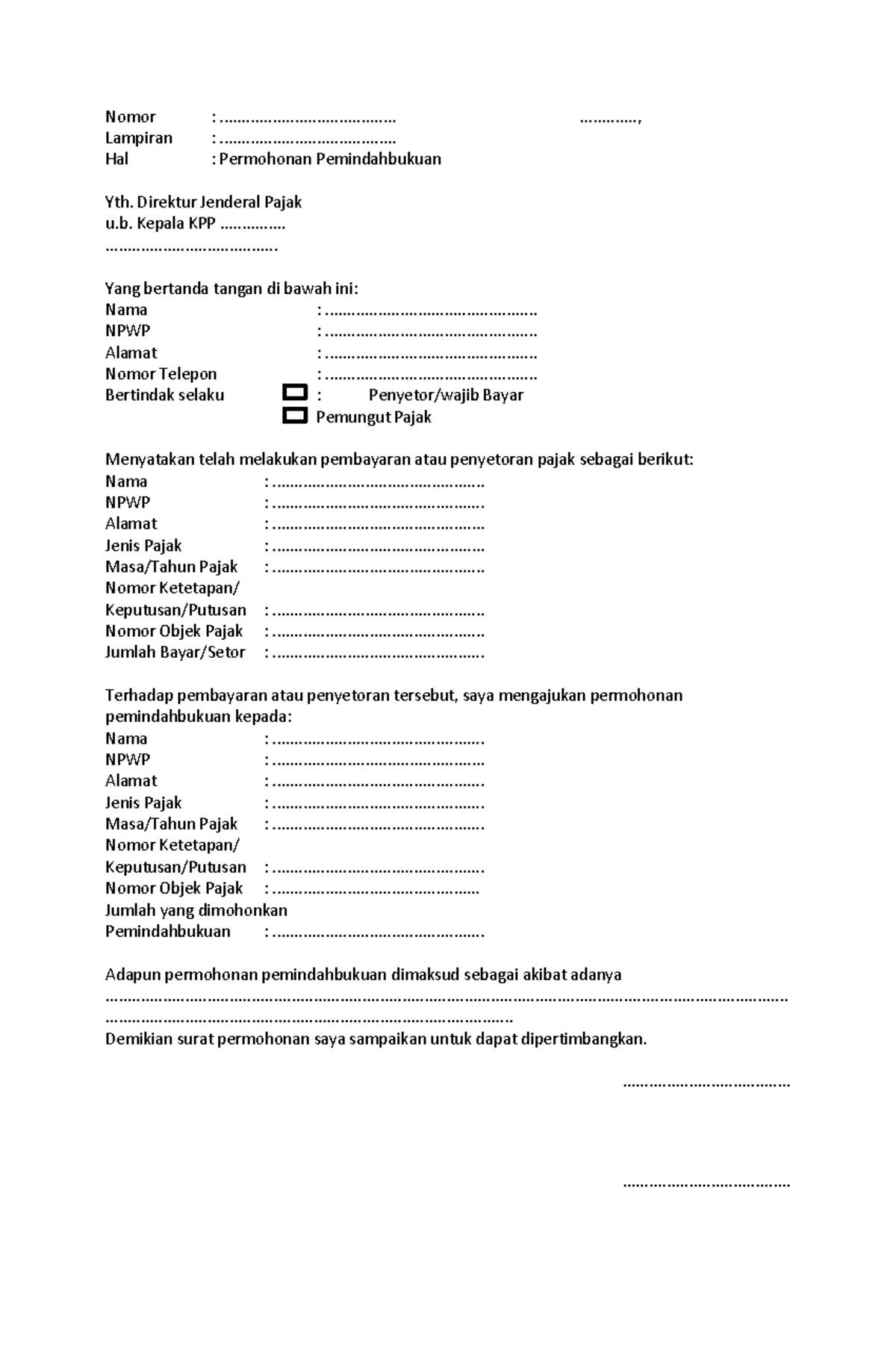 Formulir PBK - asd - Nomor ...