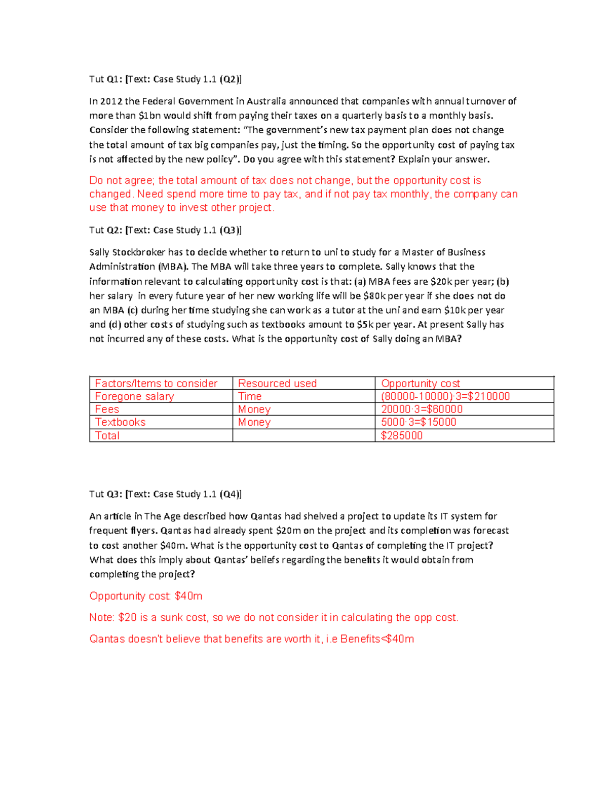Tut 1 Tutorial Tut Q1 Text Case Study 1 Q2 In 2012 The