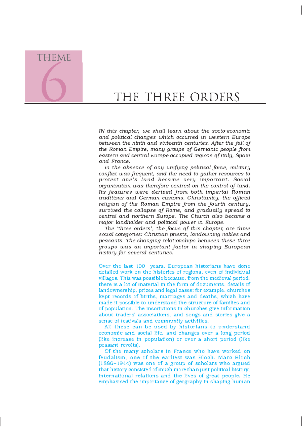 THE Three Orders- complete History - 132 THEMES IN WORLD HISTORY THE ...