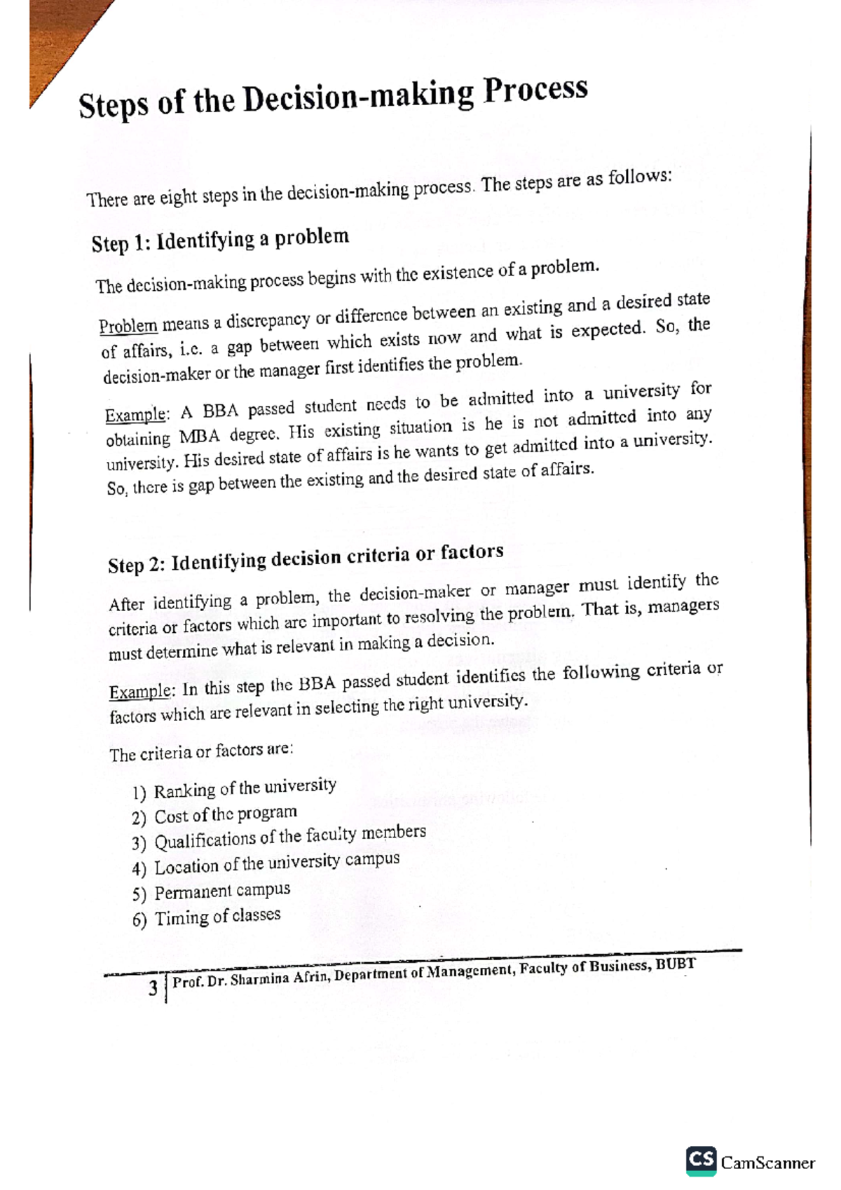 Decision making process - Management Information Systems - Studocu