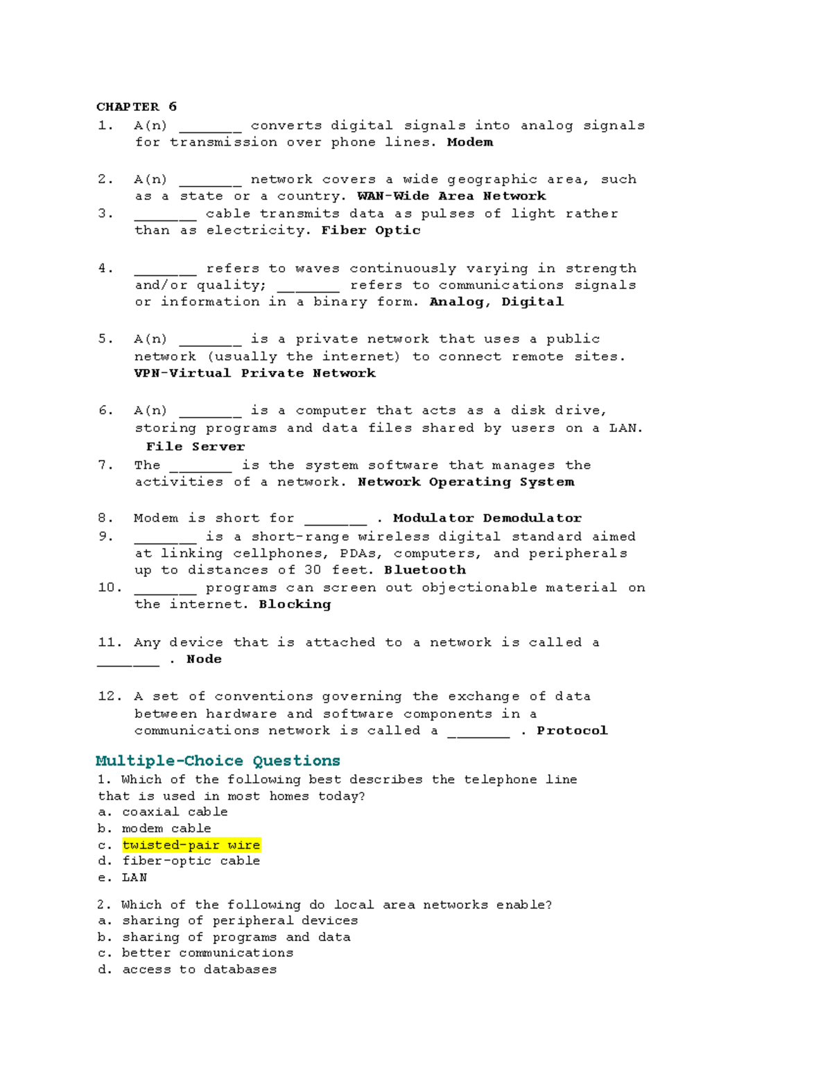 Final comp reviewer sana makapasa - CHAPTER 6 A(n) _______ converts ...