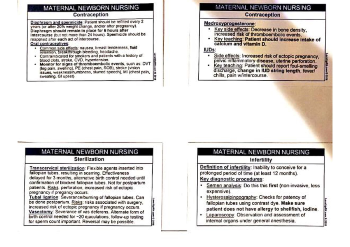 OB Cards - Reading materials - 101 - Studocu