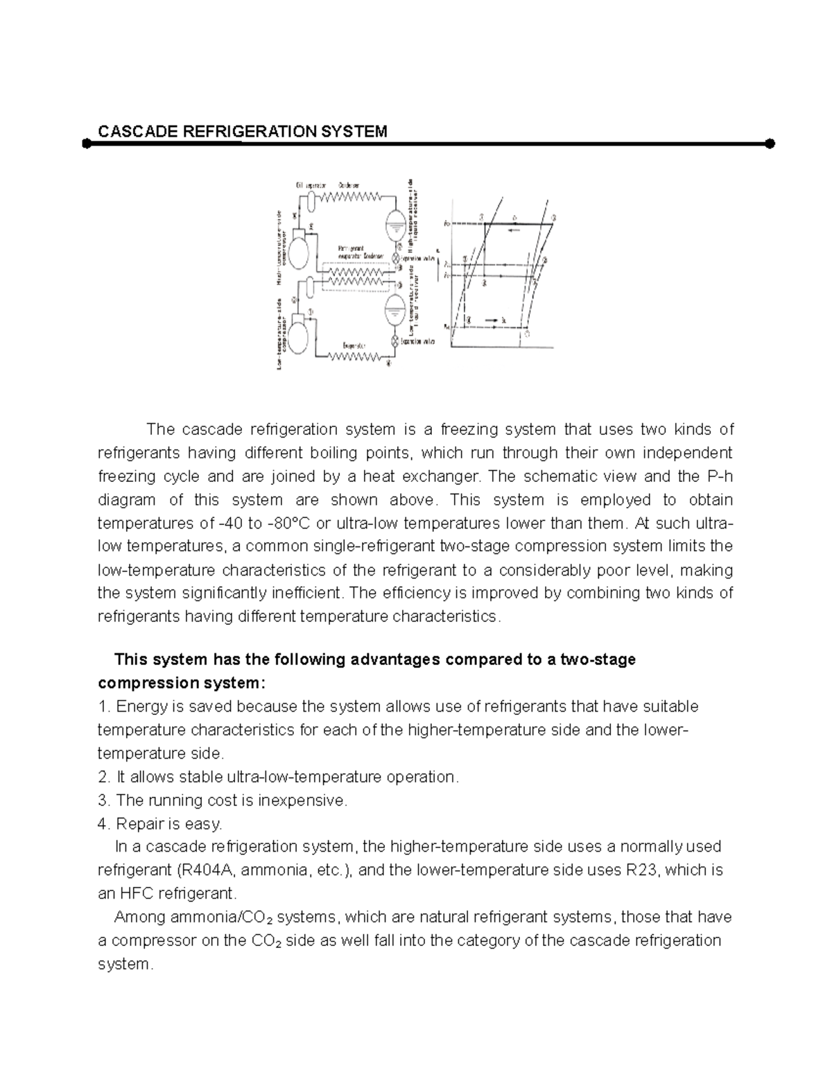313162944-Refrigeration - CASCADE REFRIGERATION SYSTEM The cascade ...