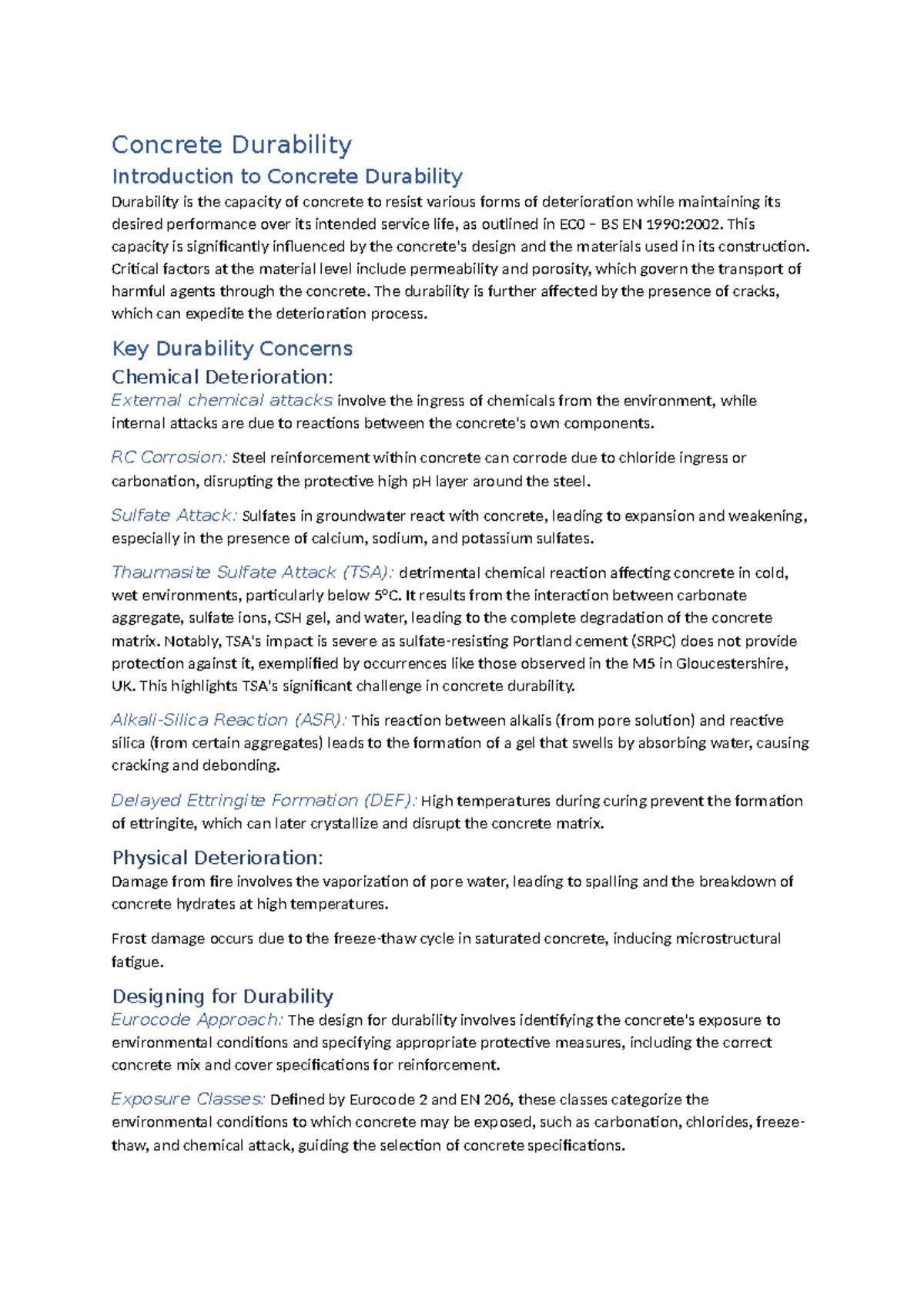 Concrete 5 - Durability of Concrete - Concrete Durability Introduction ...