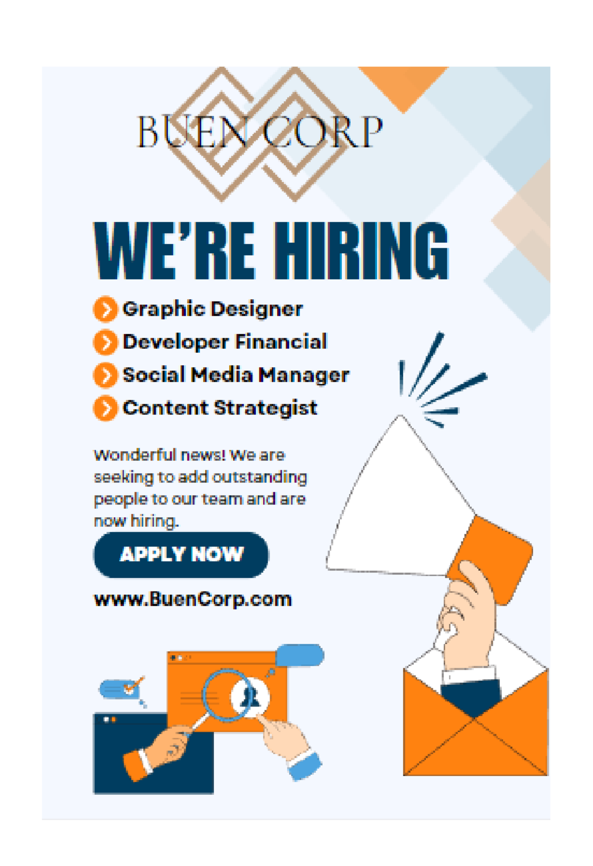 Job-ad - Poster - Purposive Communication - BLXENCORP HIRING Graphic ...