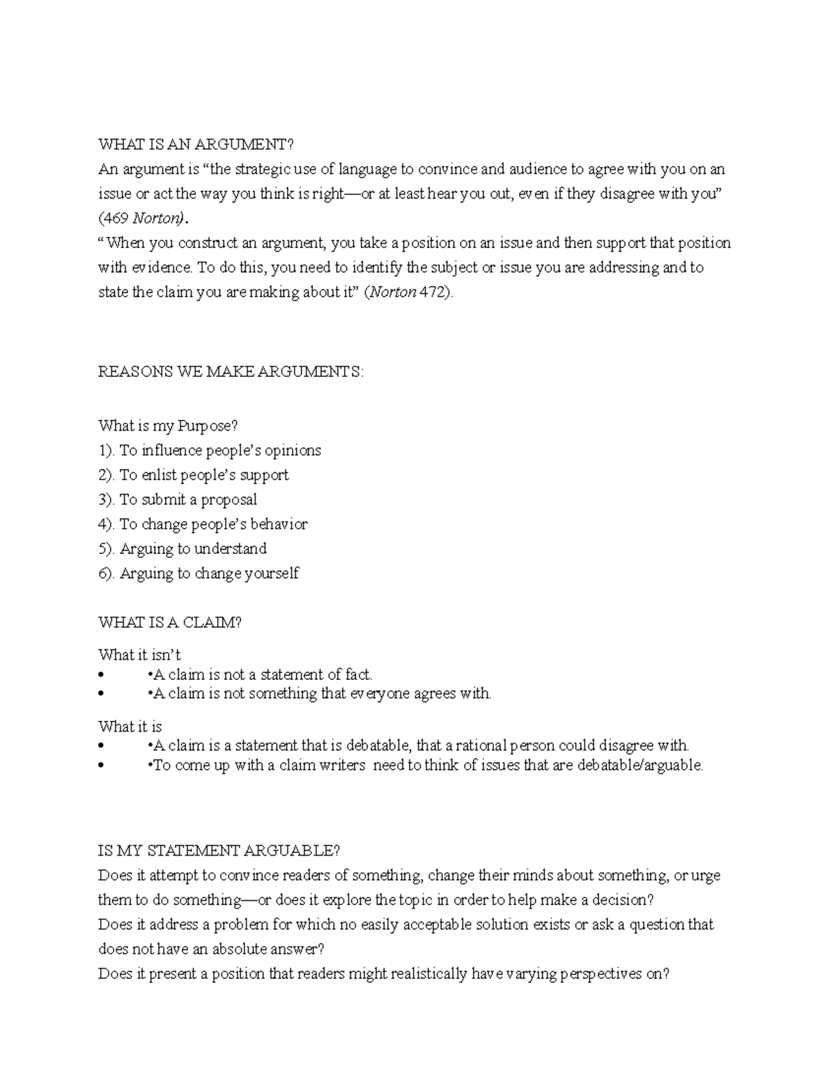 Argument Analysis (Audience and Purpose) - WHAT IS AN ARGUMENT? An ...