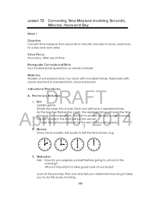 Grade 3 TG Math Quarter 4 - Lesson 72 Converting Time Measure involving ...