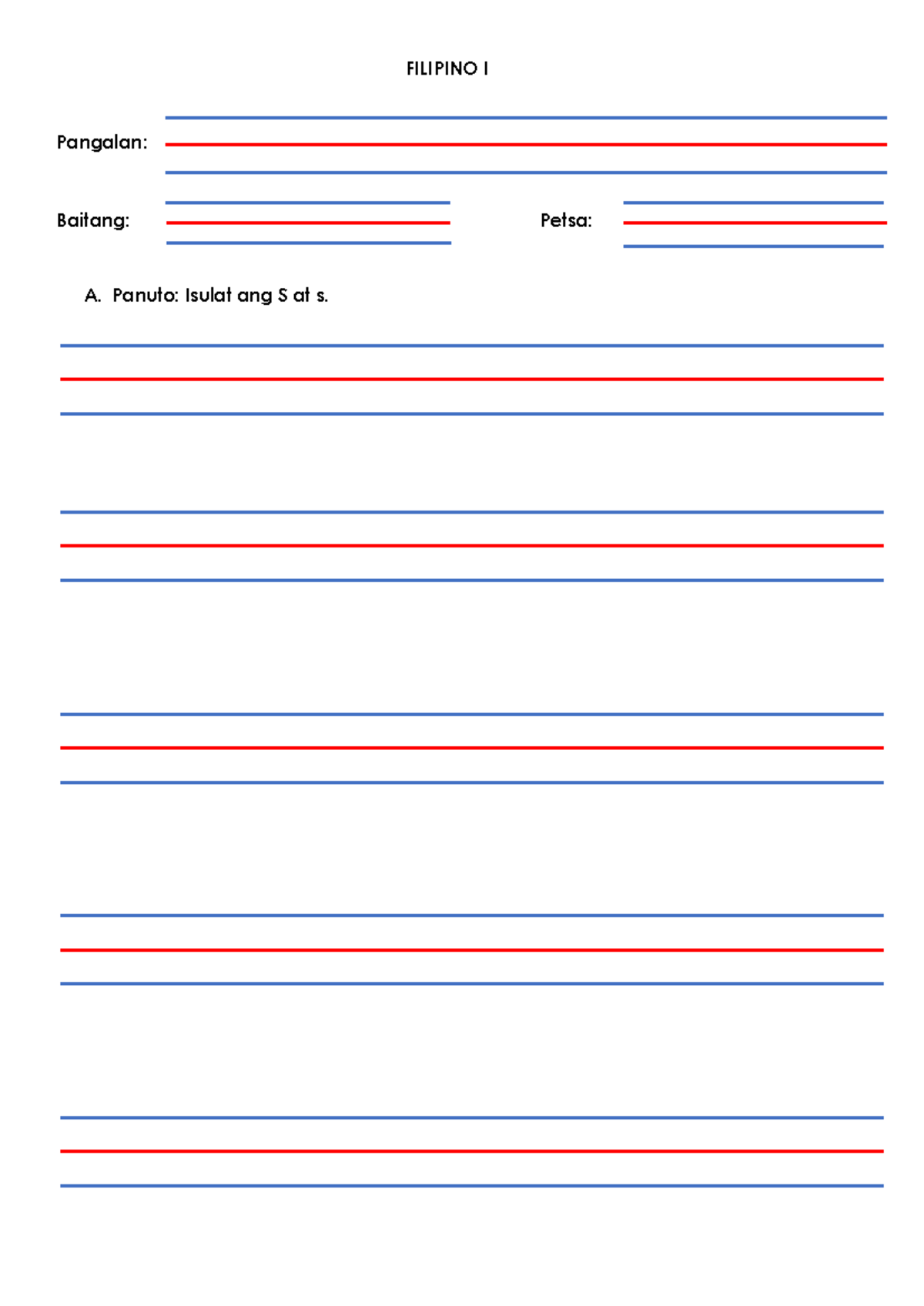 Filipino-1 for 2nd Grading Practice Material - Education - FILIPINO I ...