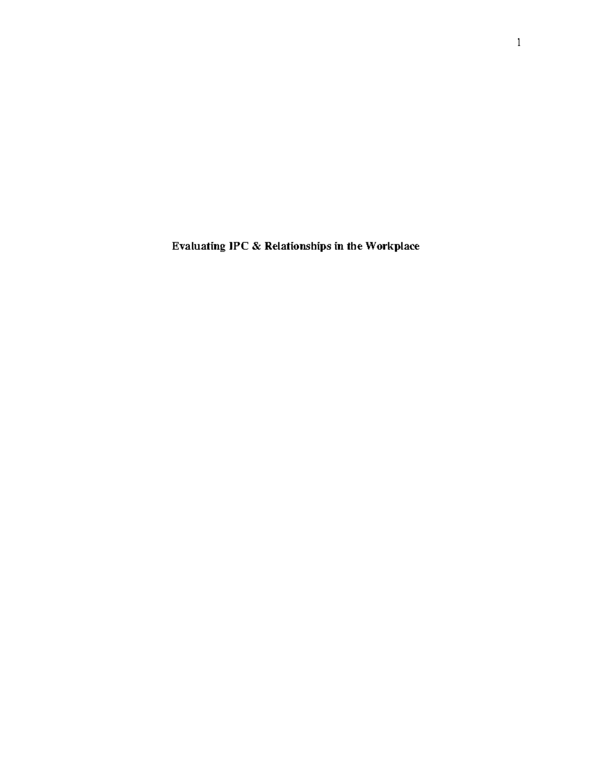 Reflection #3 - Instructor: Miriam Davies-Pardo - Evaluating IPC ...